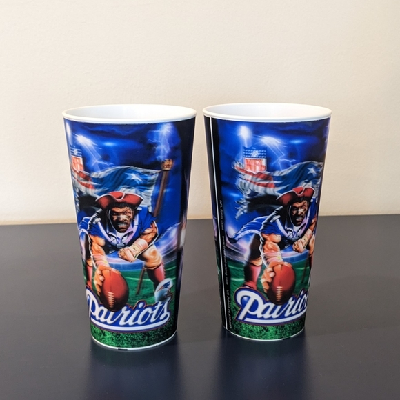 NFL | Dining | New England Patriots 6 Tall Plastic Lenticular Cup Nfl ...
